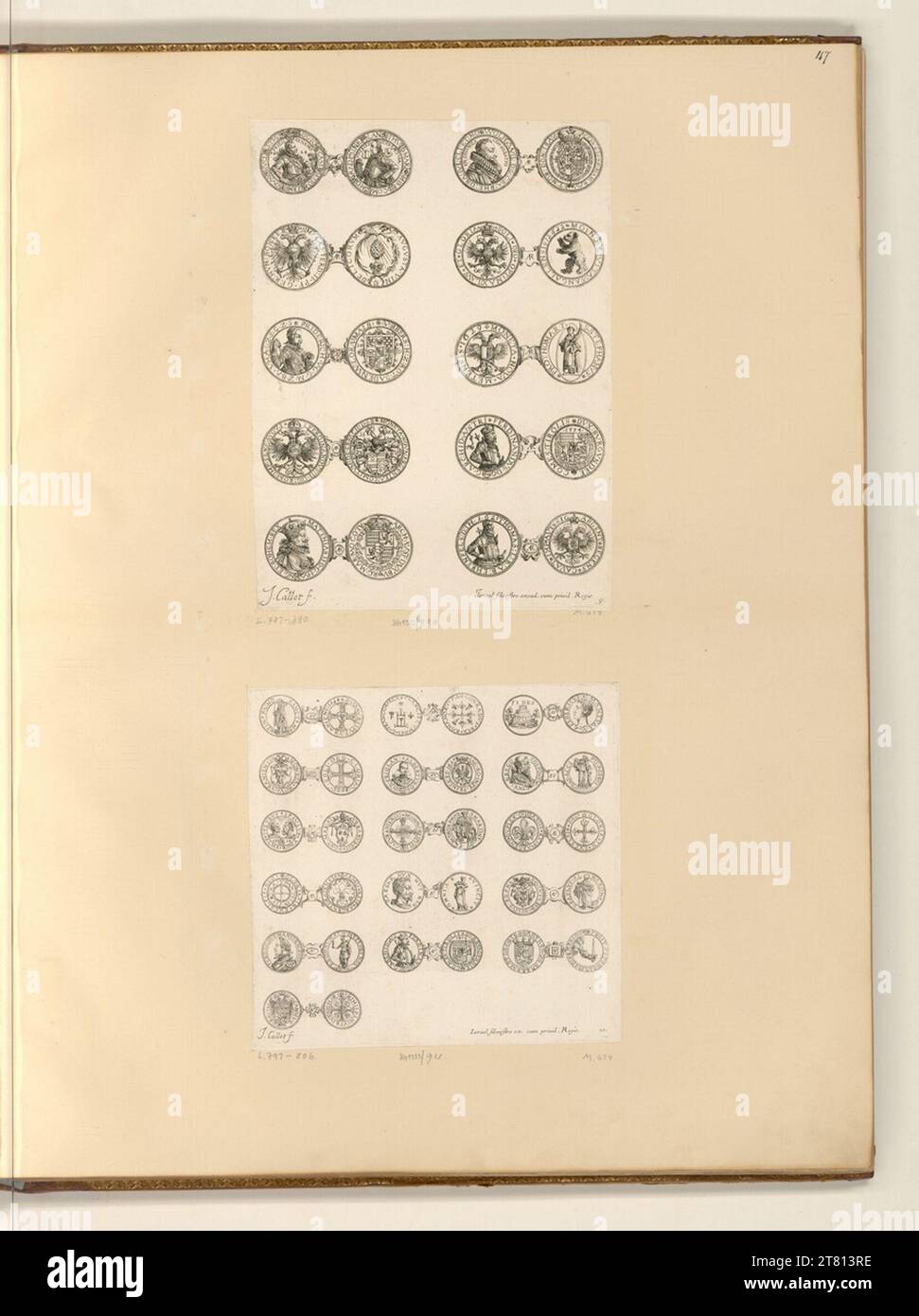 Jacques Callot (Engraver) The coins. etching 1662 , 1662 Stock Photo ...