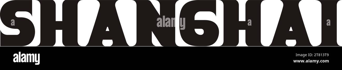 shanghai city lettering Stock Vector Image & Art - Alamy