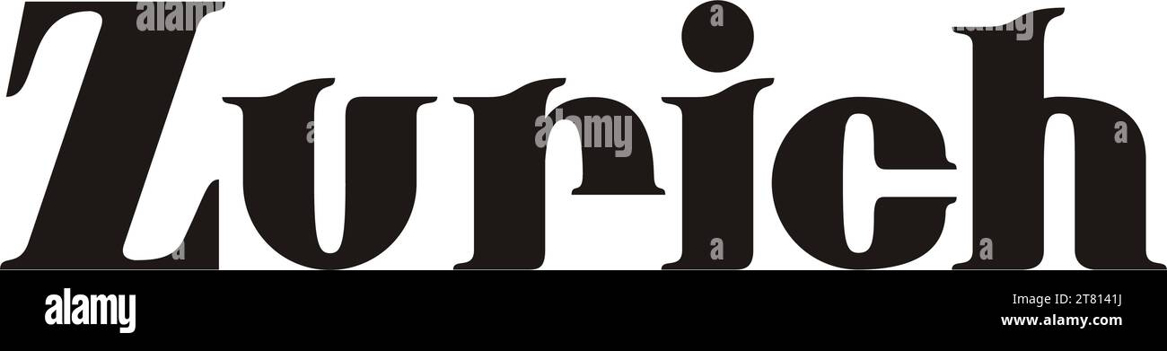 zurich city lettering Stock Vector Image & Art - Alamy