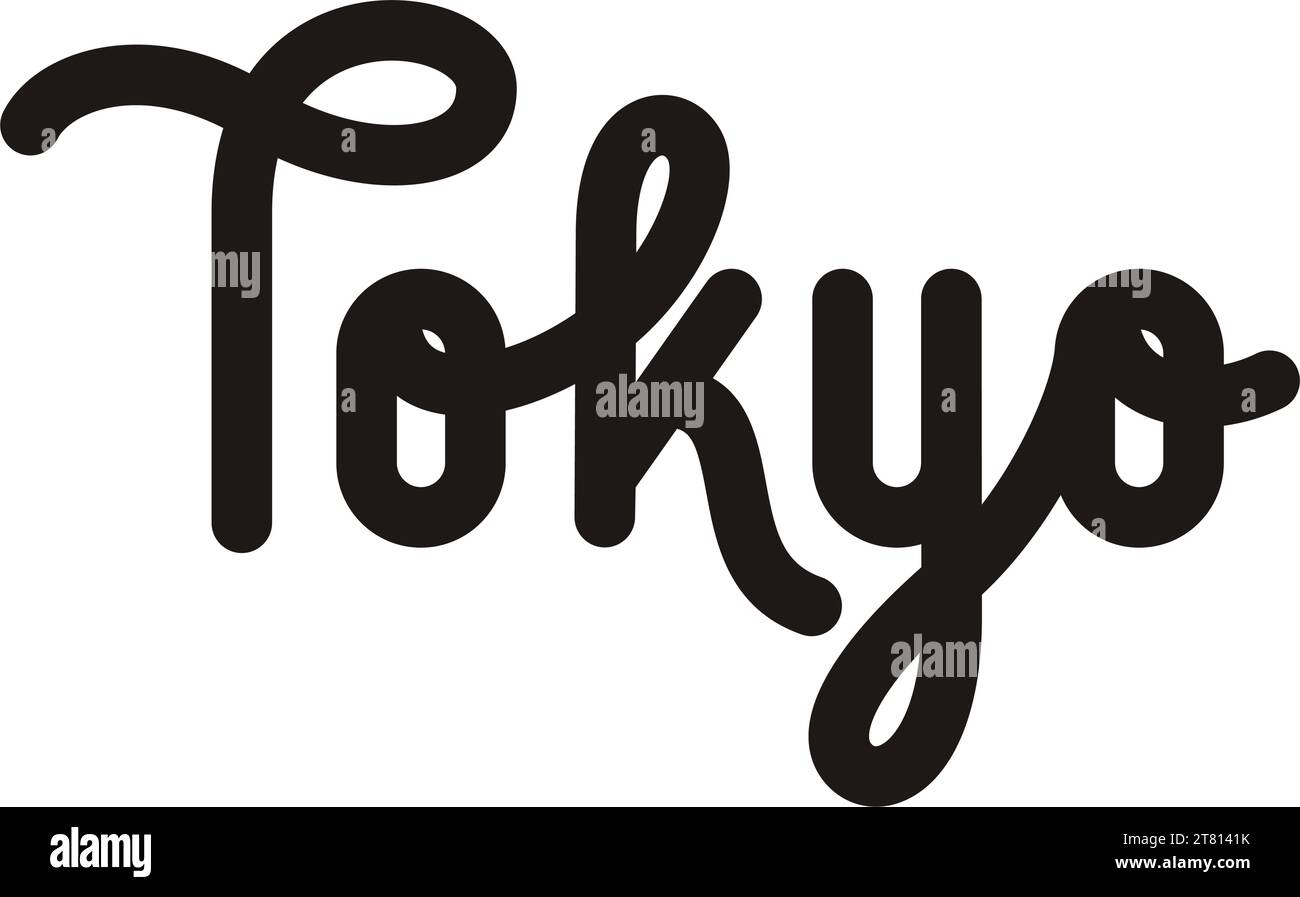 tokyo city lettering Stock Vector Image & Art - Alamy