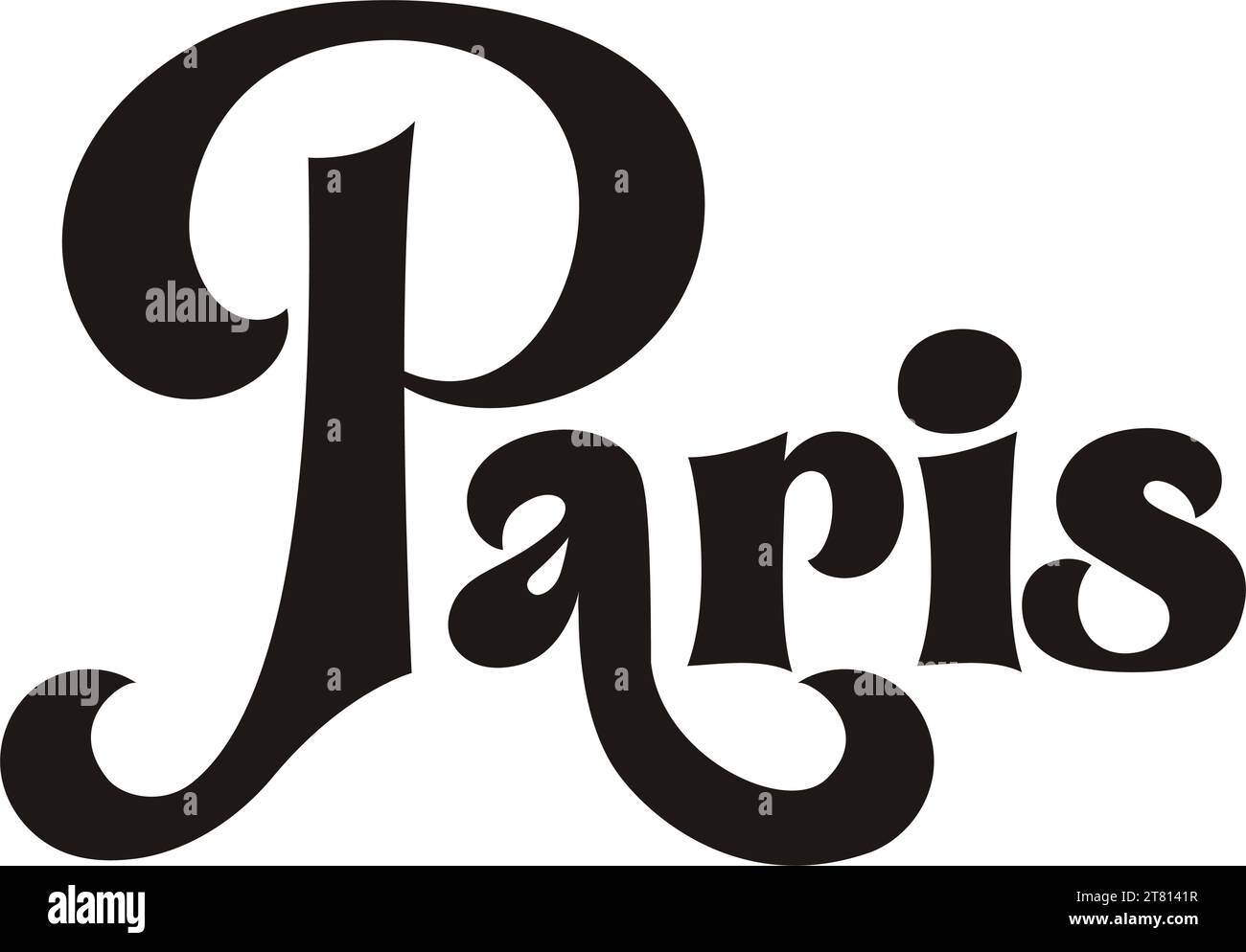 paris city lettering Stock Vector Image & Art - Alamy