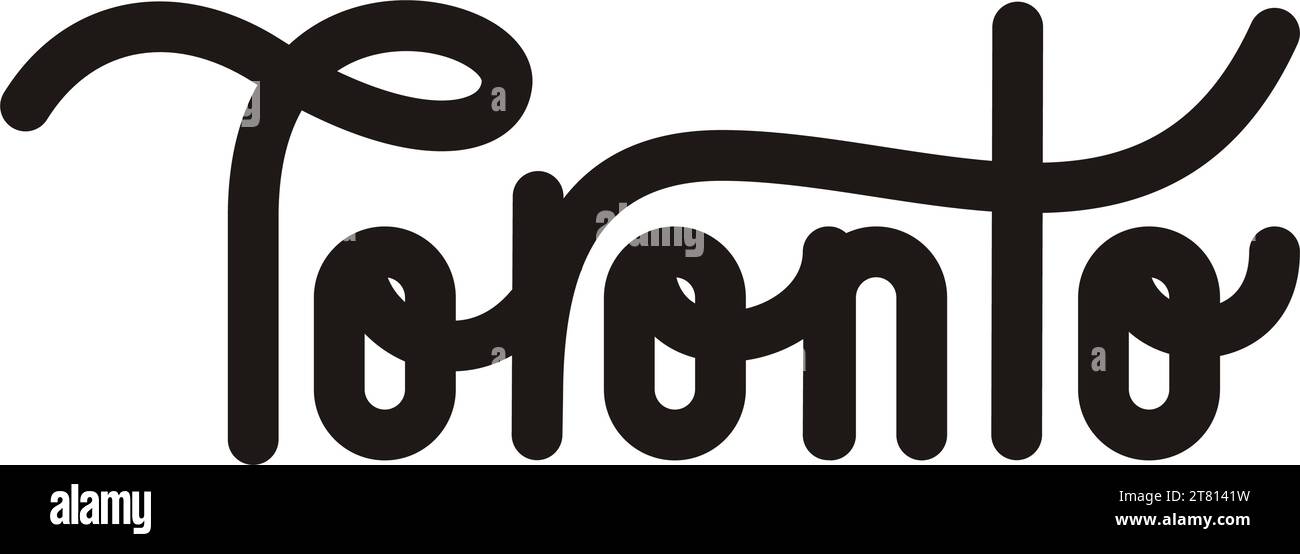 toronto city lettering Stock Vector Image & Art - Alamy