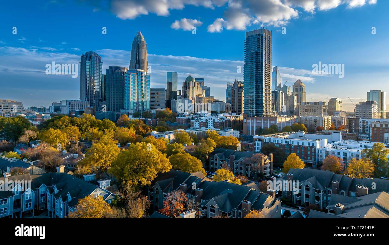 Charlotte, North Carolina, USA. 16th Nov, 2023. Aerial view of the ... Charlotte, North Carolina, USA. 16th Nov, 2023. Aerial view of the ...