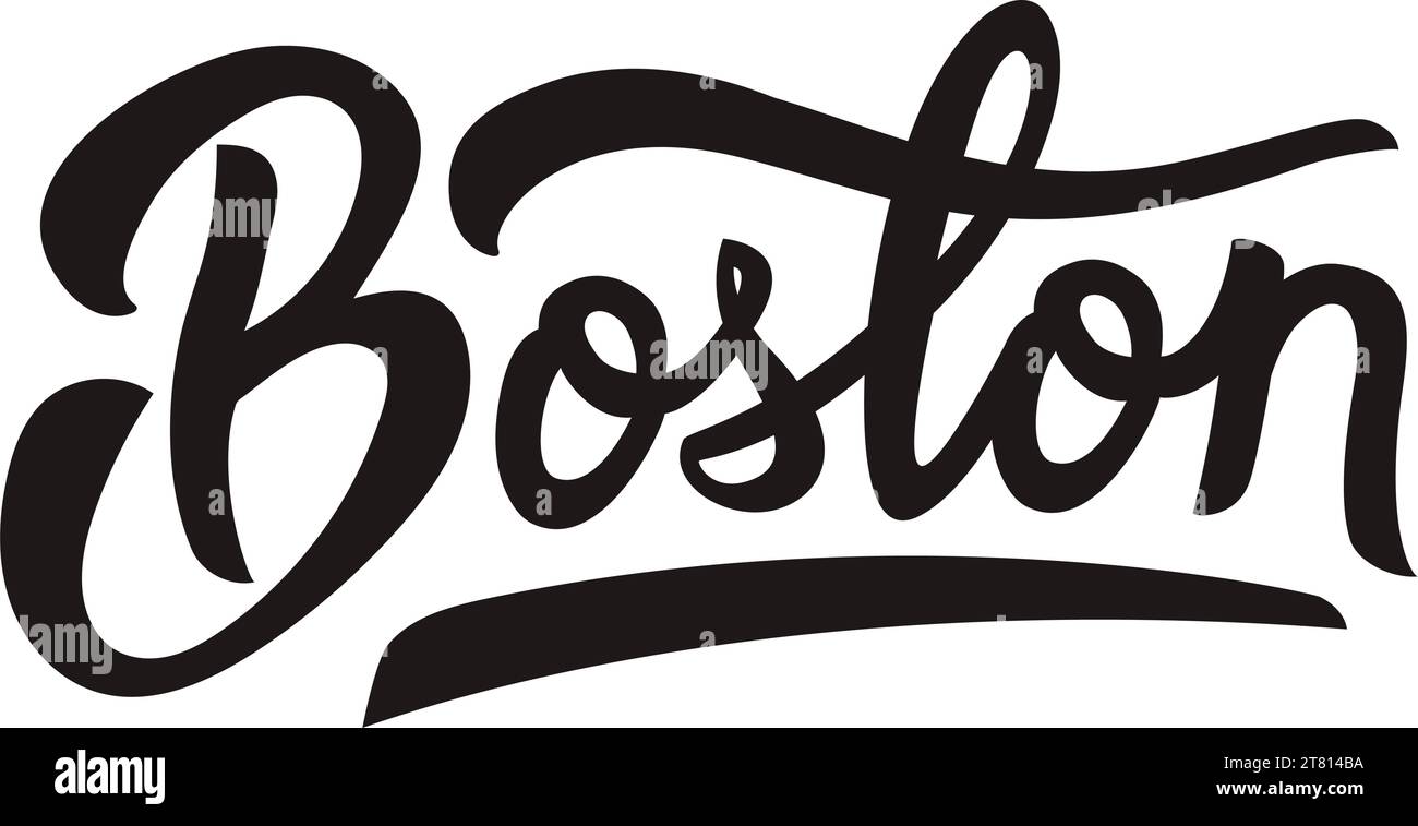 boston city lettering Stock Vector Image & Art - Alamy