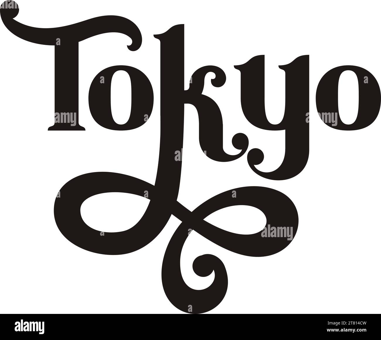 tokyo city lettering Stock Vector Image & Art - Alamy