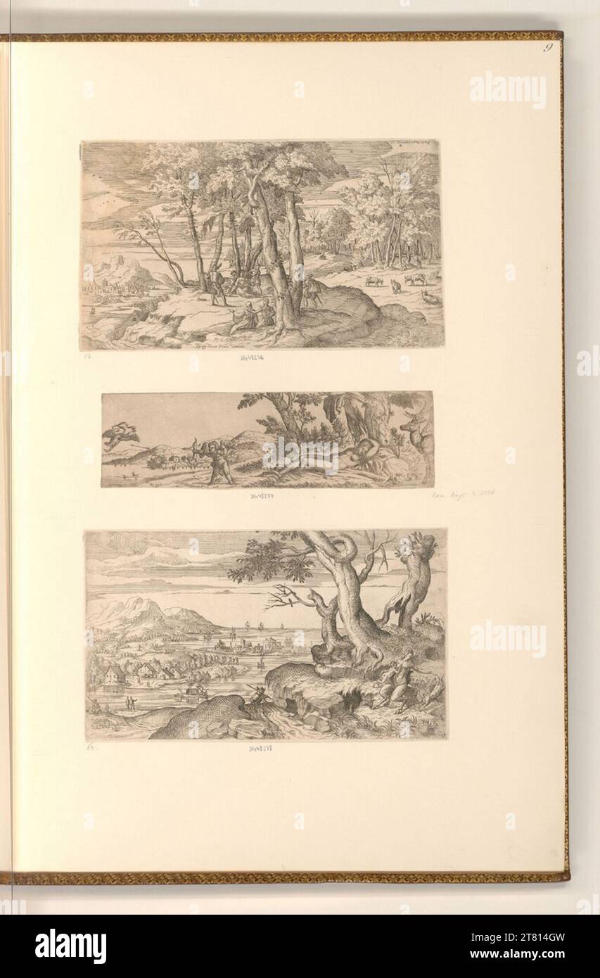 Jean Cousin (Engraver) Landscape with mythological representation ...