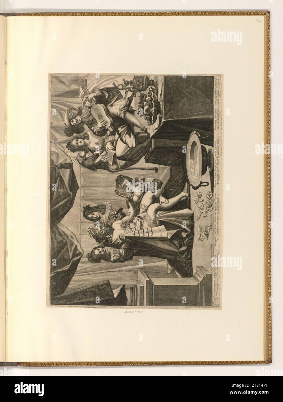 Jérôme David (Engraver) Parable of the rich man. Copper engraving print ...