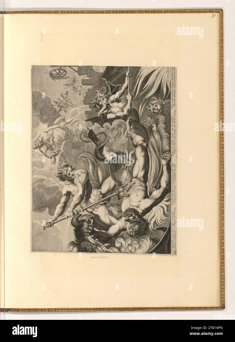 Jérôme David (Engraver) Parable of the rich man. Copper engraving print ...