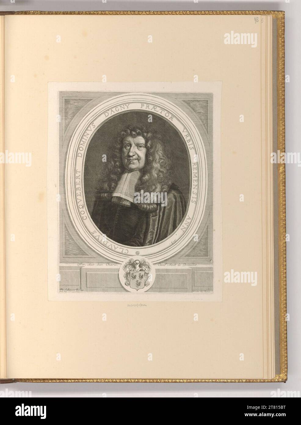 Jean Colin (Engraver) Portrait Claude Coquebert. Copper engraving ...