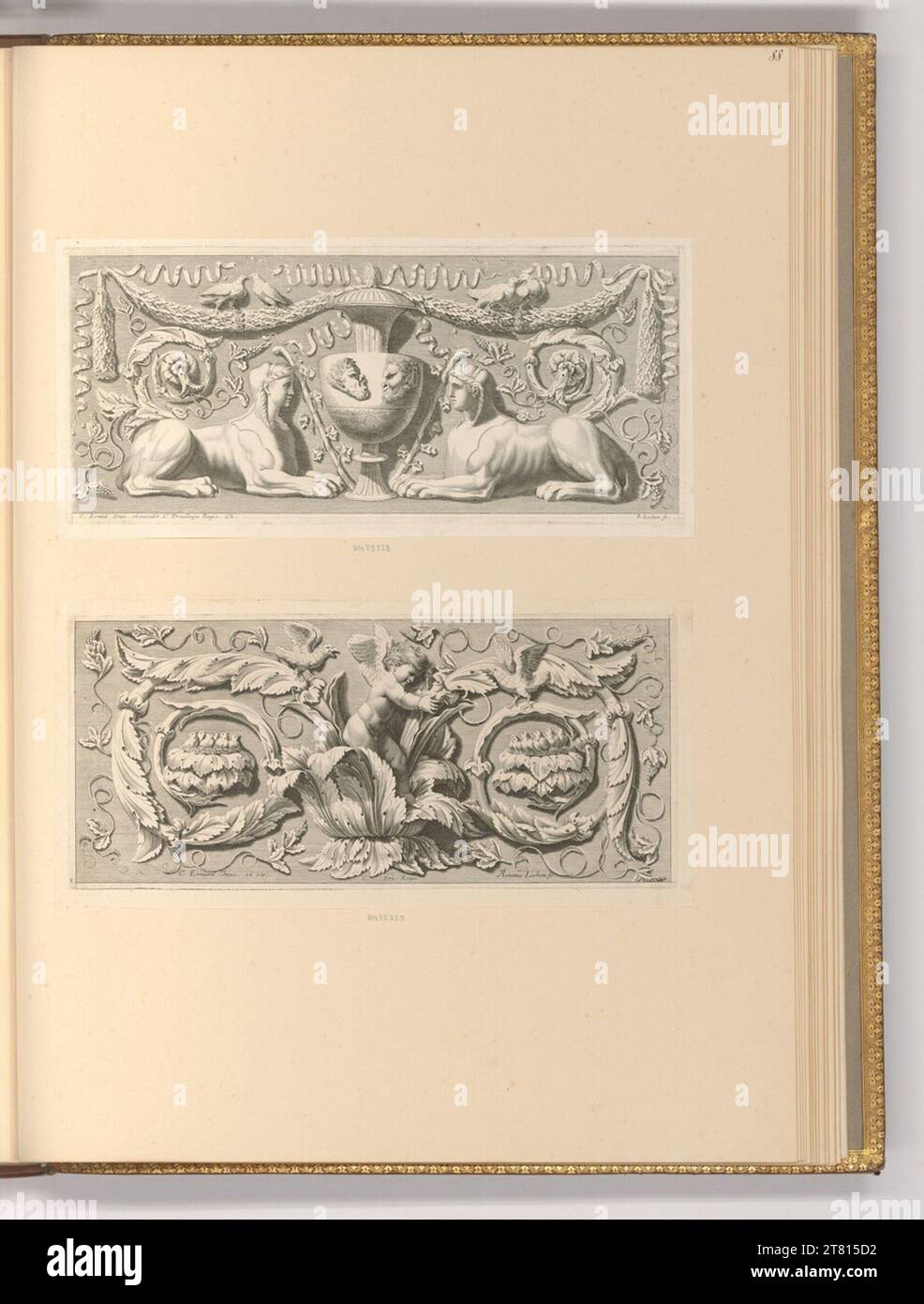 René Lochon (Engraver) Ornaments. Copper engraving print 1651 , 1651 ...