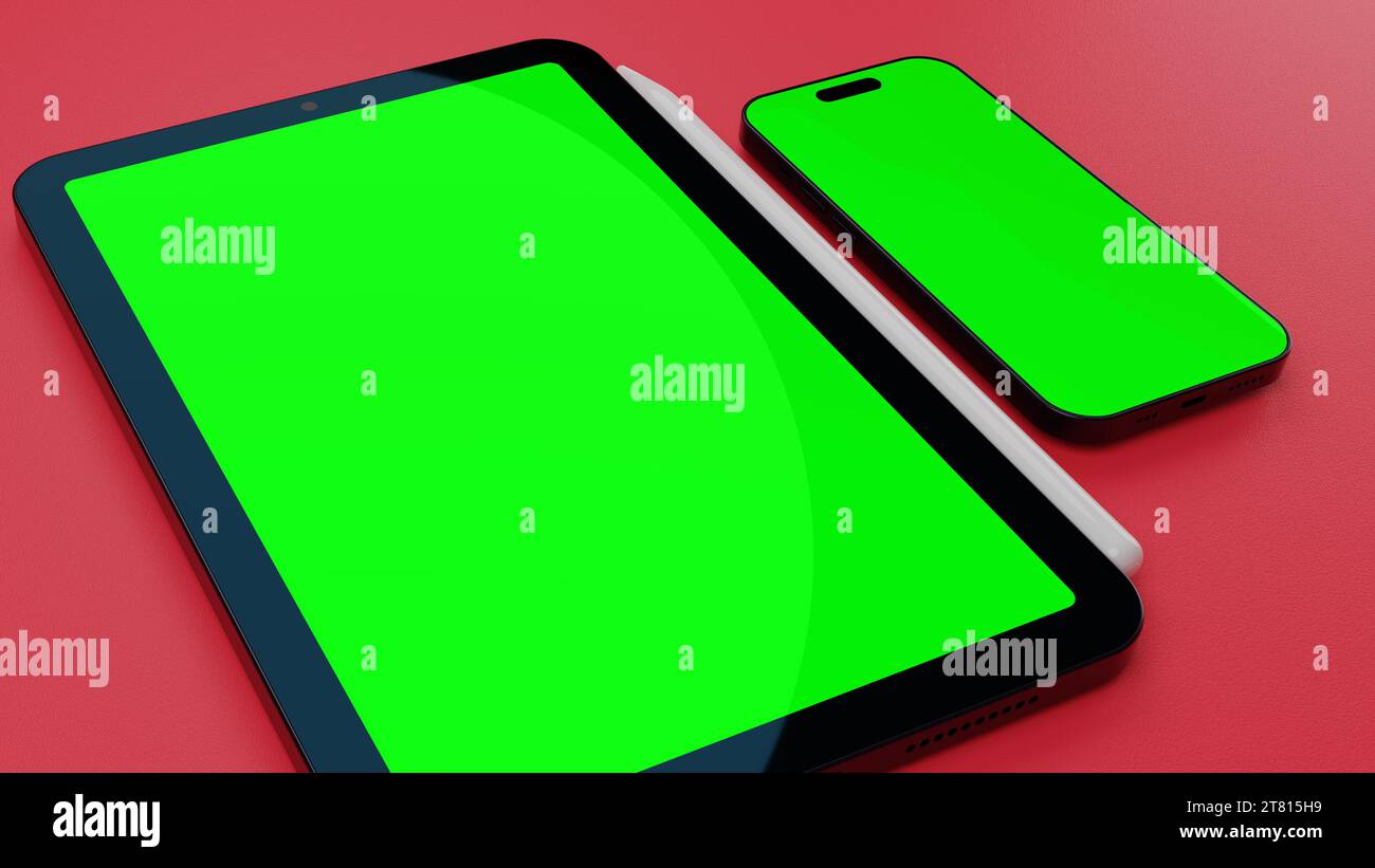 Blank green screen screens hi-res stock photography and images - Alamy