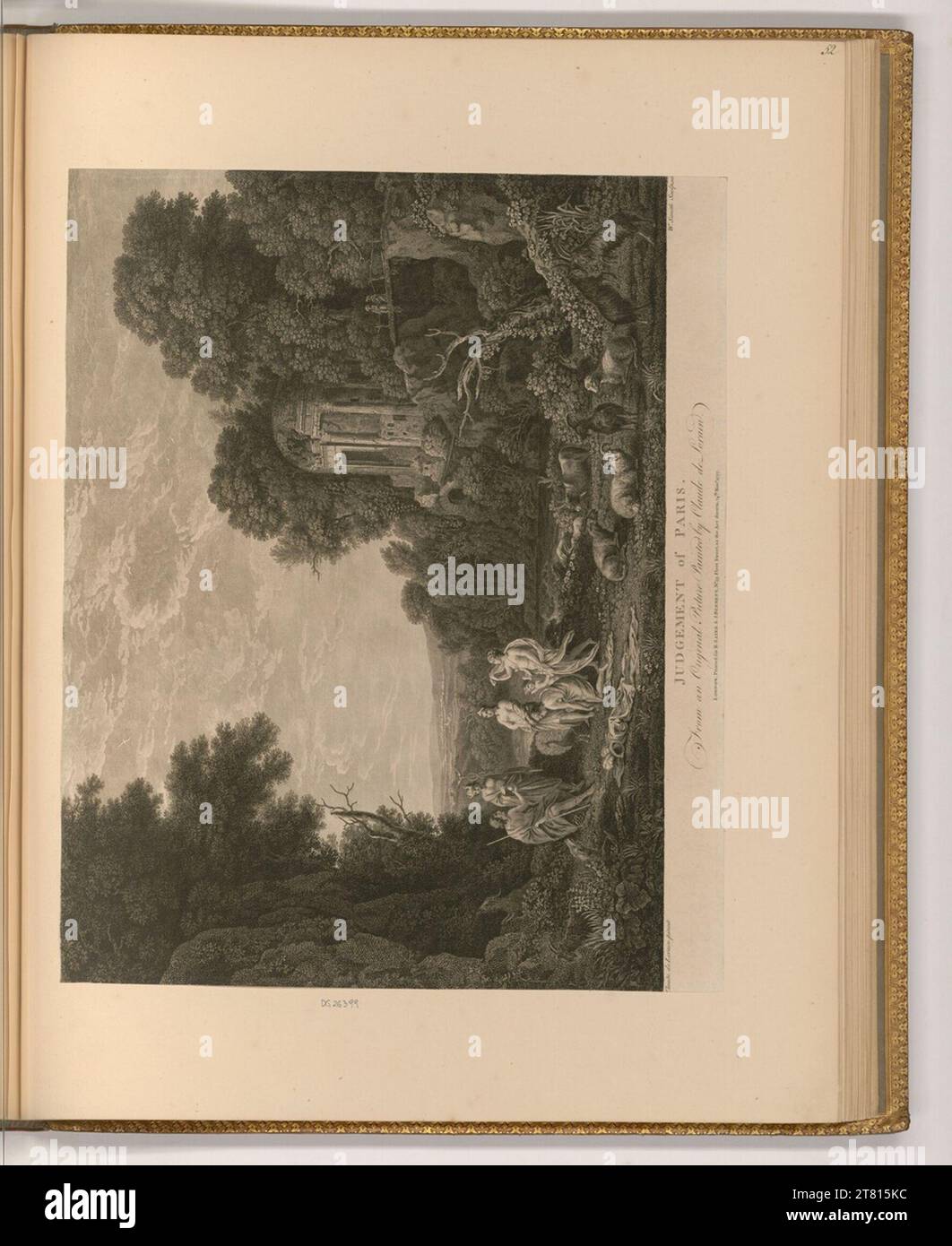 William Smith Landscape with Paris ruling. etching 1777 , 1777 Stock ...