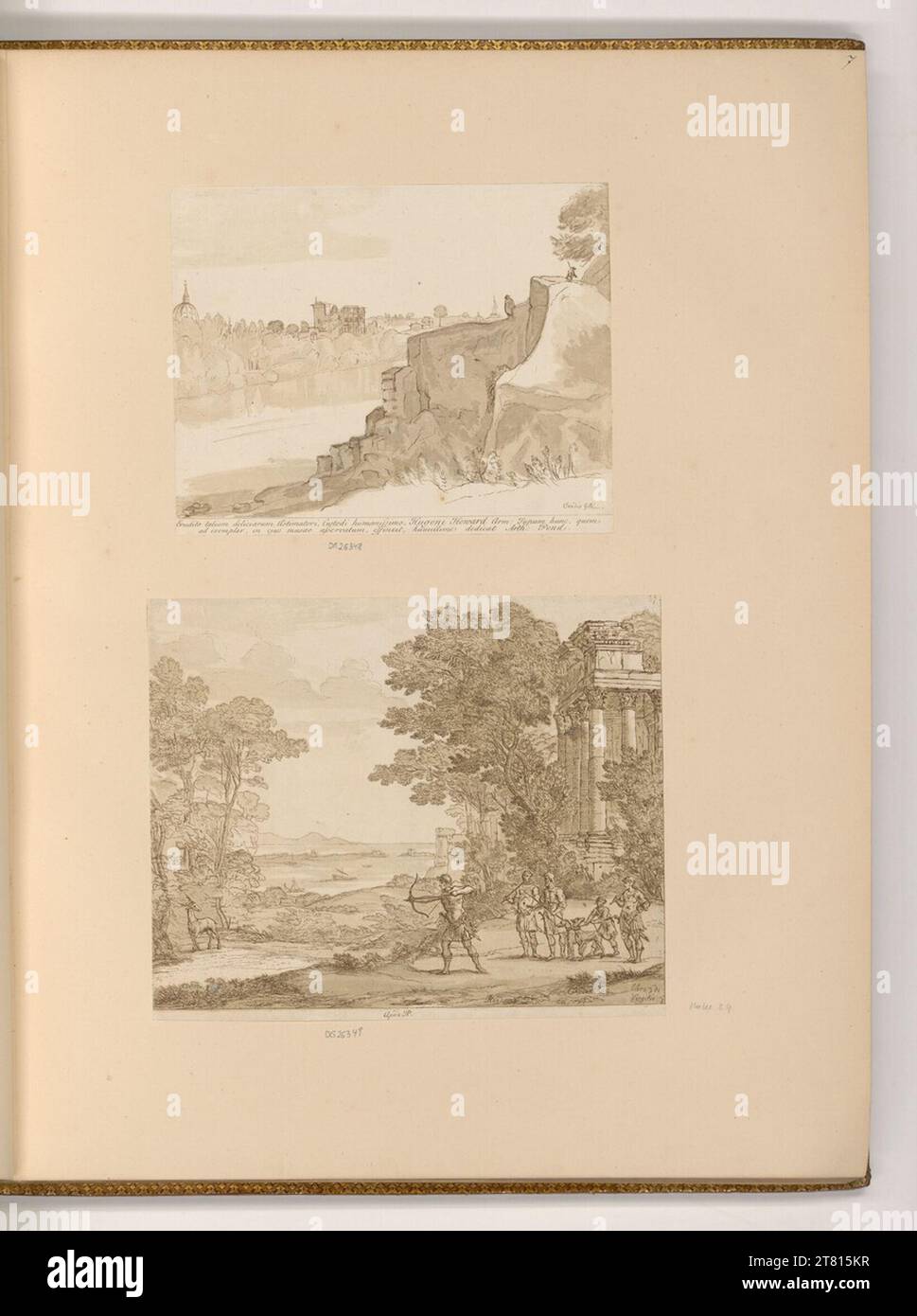 Arthur Pond (Engraver) Landscapes. Etching, Clair-OBSCUR woodcut 1720 ...