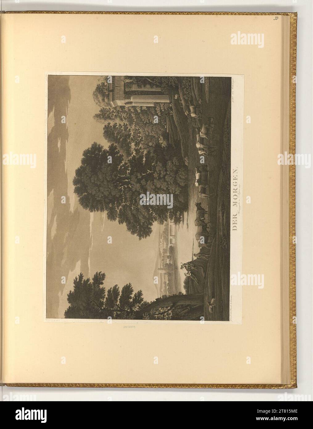 Ostermeyer (Engraver) The morning. Aquatinta, etching 1797 , 1797 Stock ...