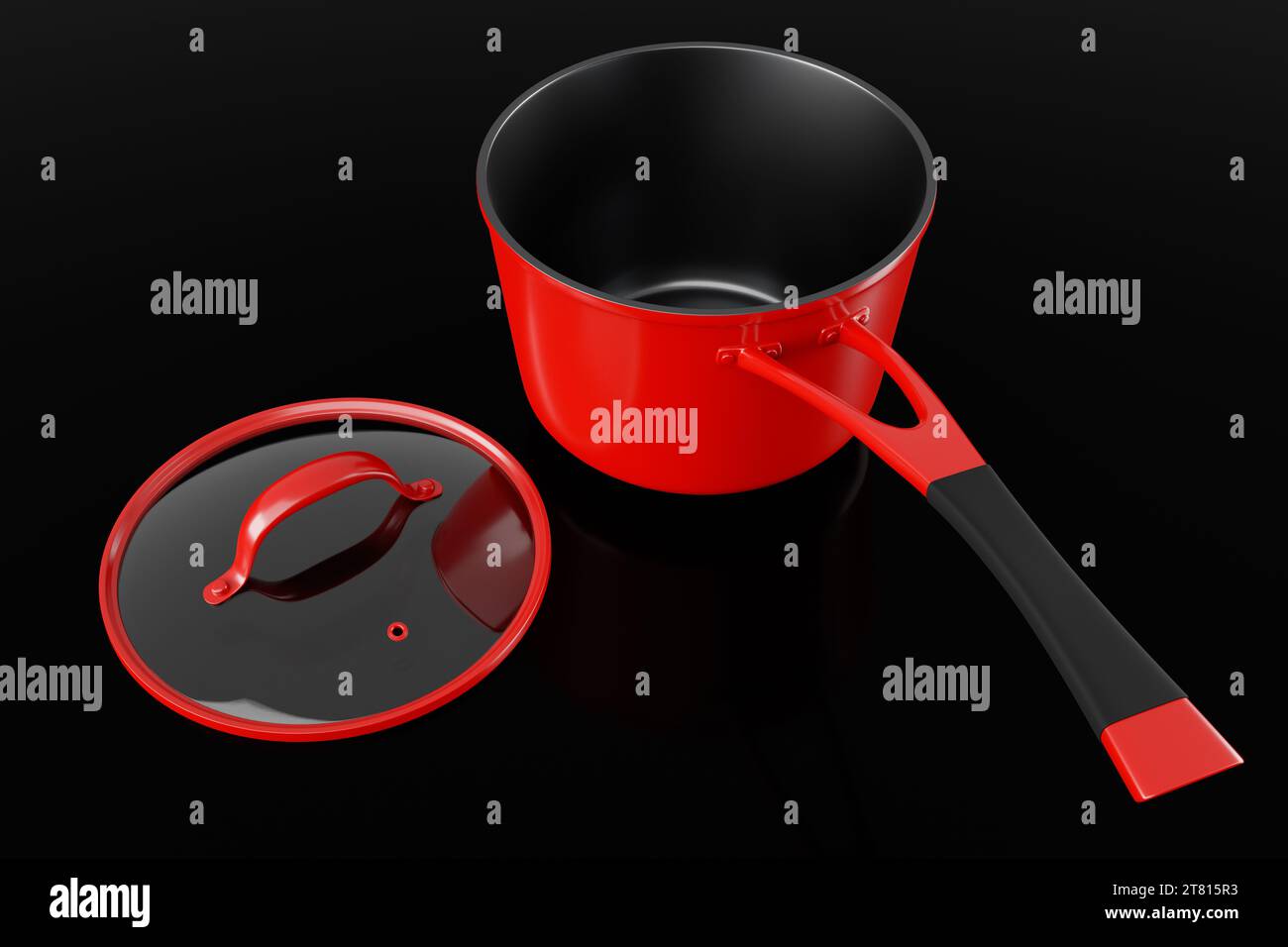 Stainless steel cooker with lid and chrome plated aluminum cookware on ...