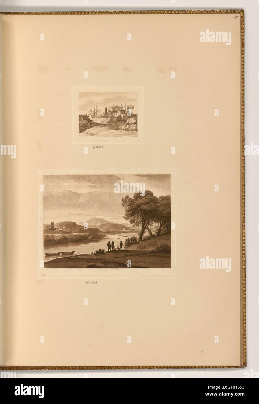 Richard Earlom (Engraver) Landscape with houses; River landscape ...