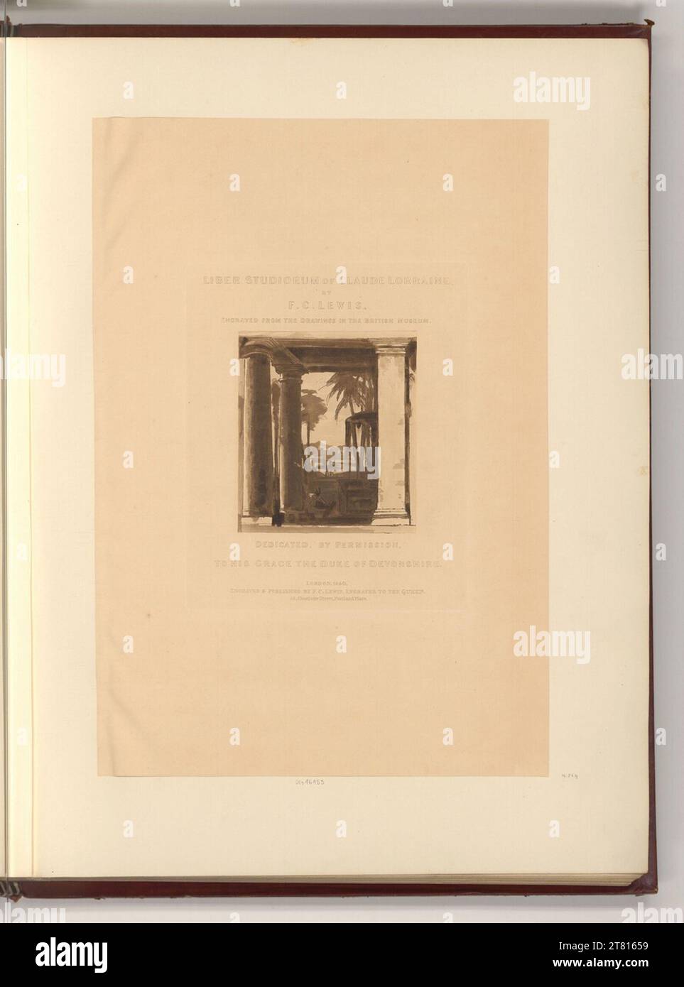 Frederick Christian Lewis (The Older) Titleblatt, Liber Studiorum of ...