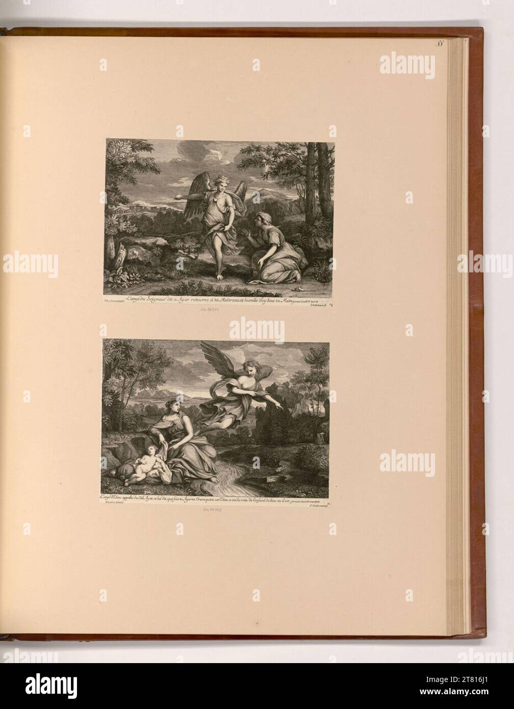 Jacob Coelemans (Engraver) Agar and the angel. etching 1690-1709 , 1690 ...