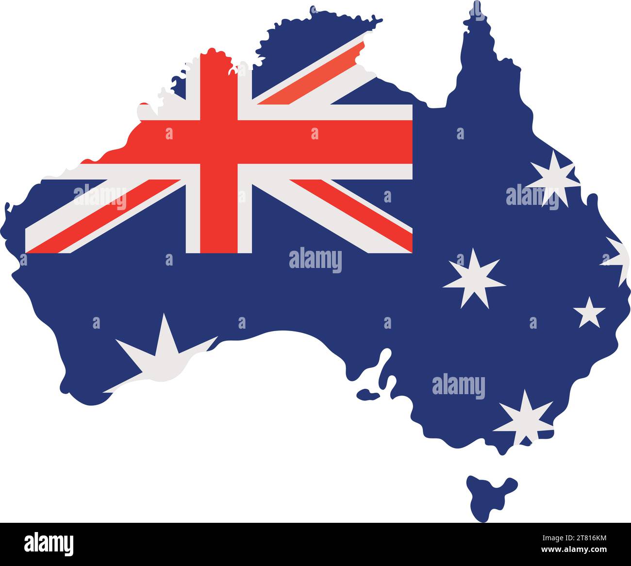 australia map and flag Stock Vector Image & Art - Alamy