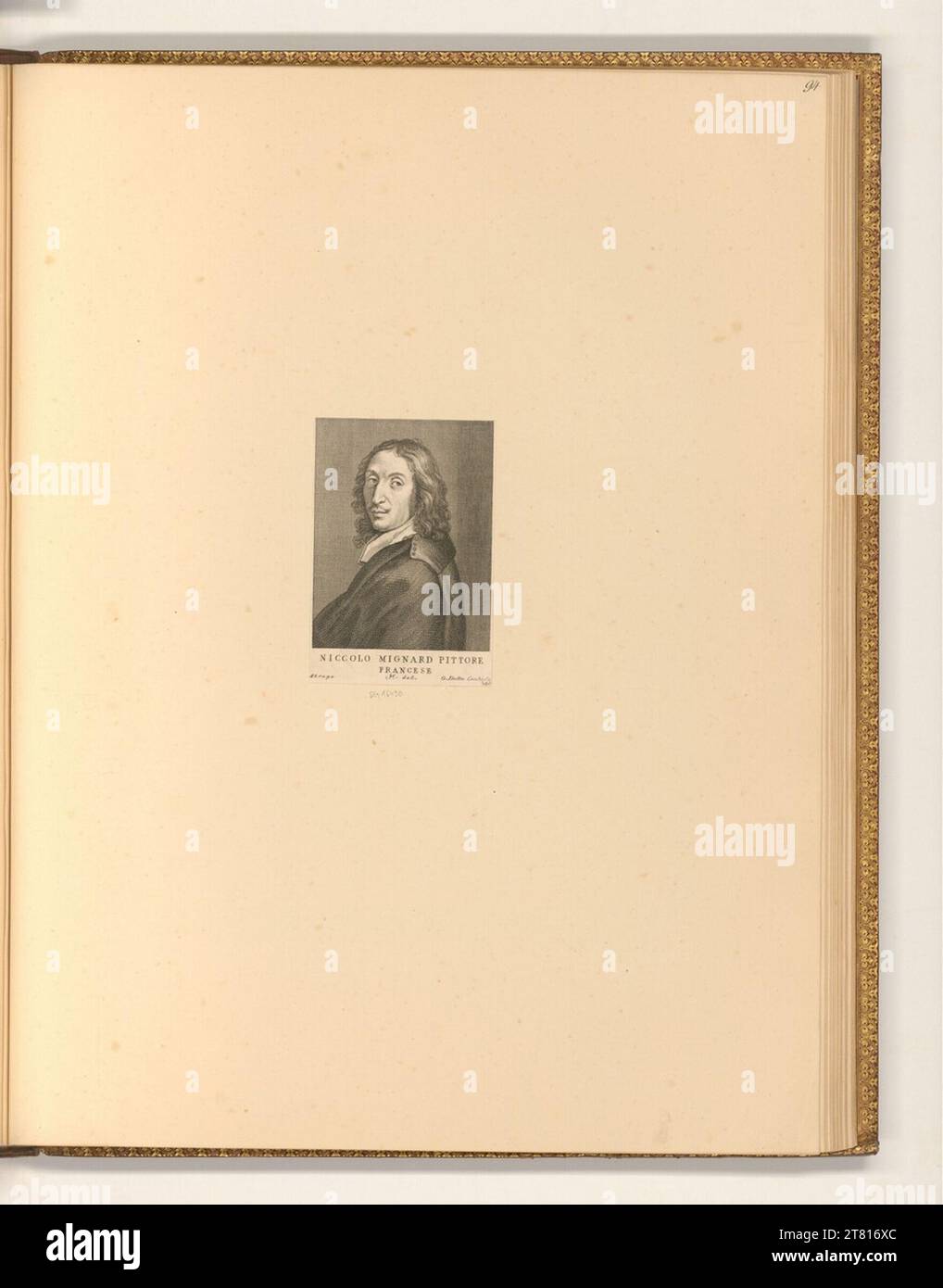 Giovanni Battista Cecchi (Engraver) Portrait Nicolas Migard. Copper ...