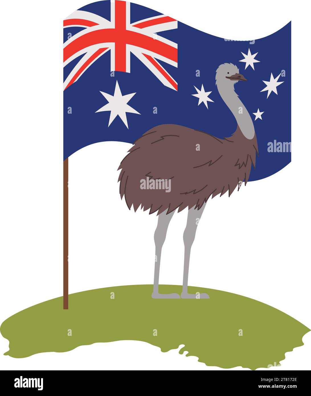 Australia national bird Stock Vector Images - Alamy