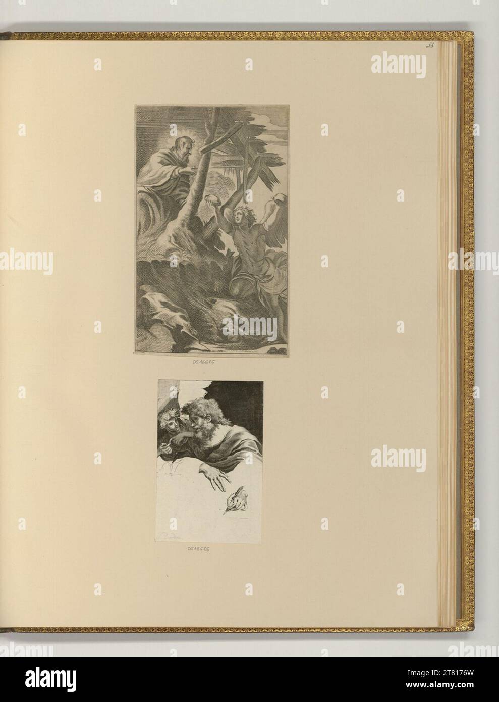 Sébastien Bourdon (Schöpfer in d. Vorlage (tradit.) An angel brings a ...