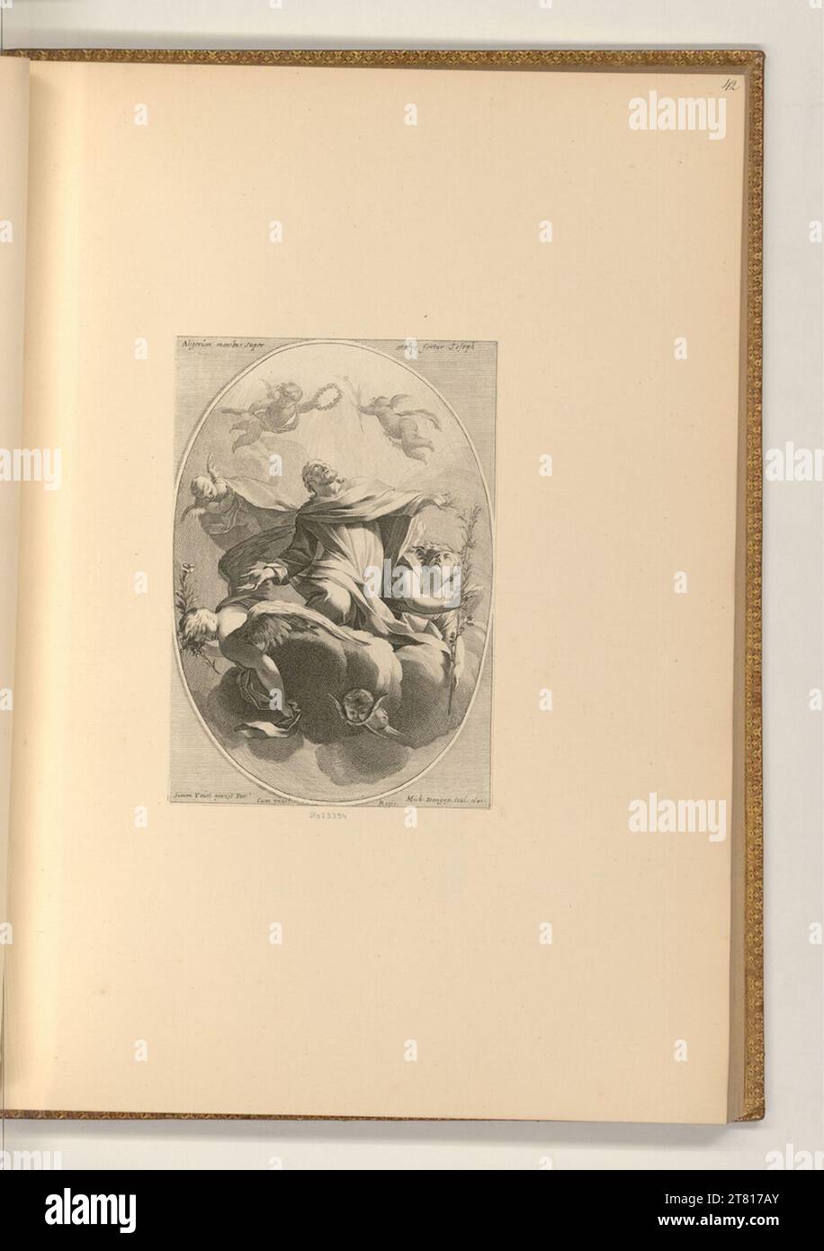 Michel Dorigny (Engraver) Josef von Nazaret is worn by Engel. Copper ...