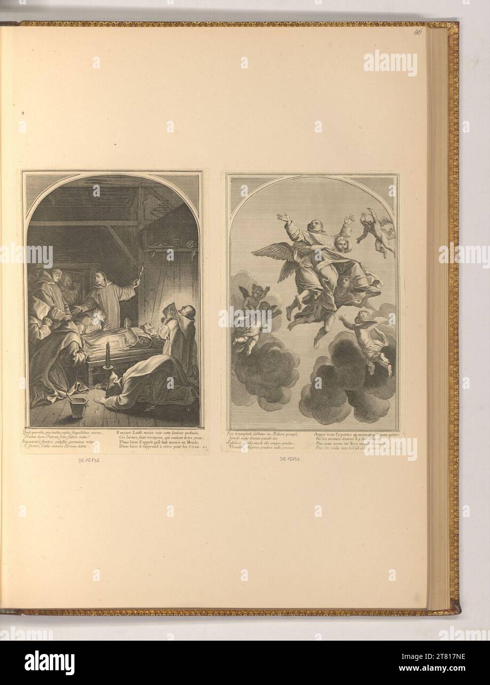 François Chauveau (Engraver) Death of the Bruno of Cologne; Ascension ...