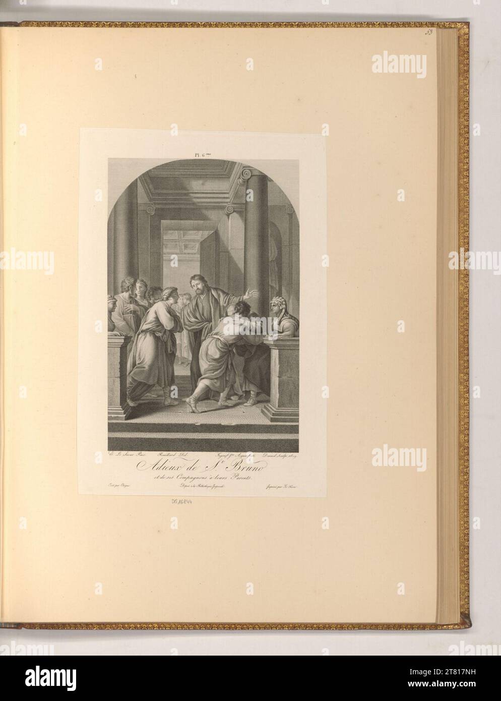 Antoine François Dennel (Engraver) Farewell to the Bruno of Cologne ...