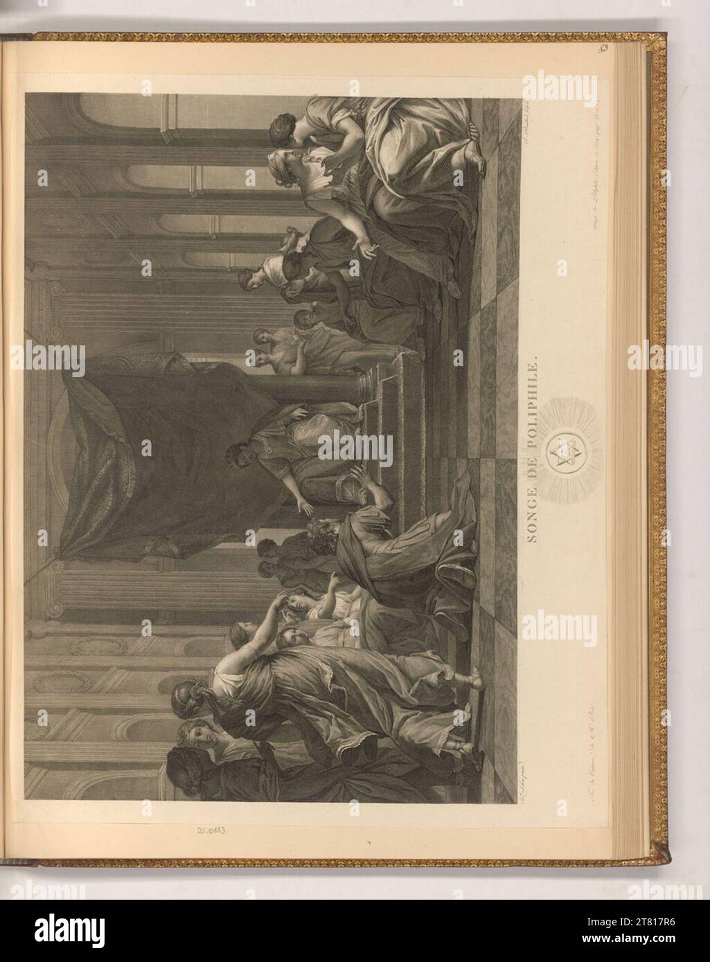 Jacques Bouillard (Engraver) Dreaming of poliphile. Copper engraving ...