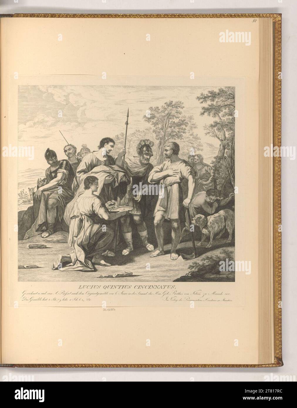 Andreas Ludwig Bissel (Engraver) Lucius Quintius Cincinnatus. etching ...