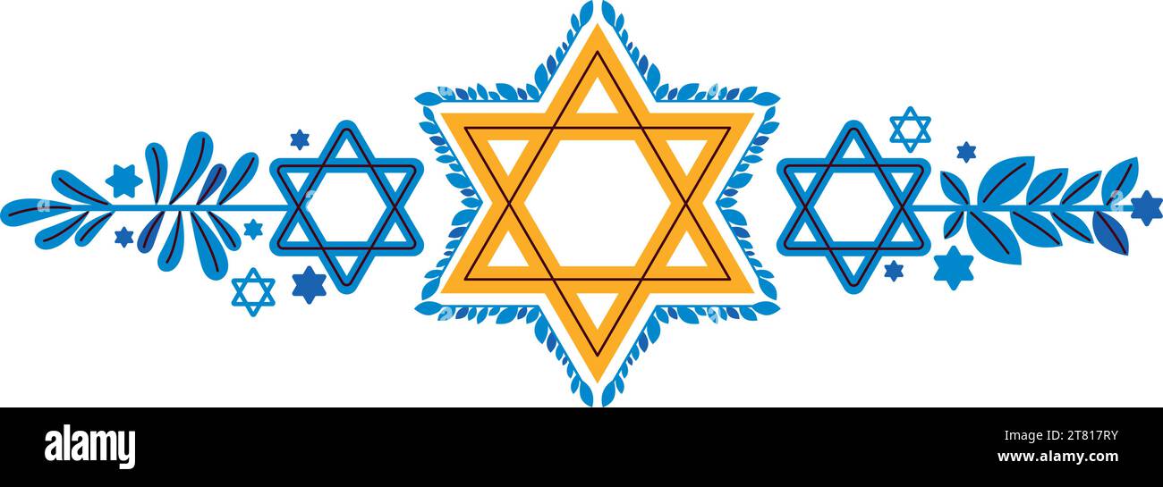 jewish star religious emblem Stock Vector Image & Art - Alamy