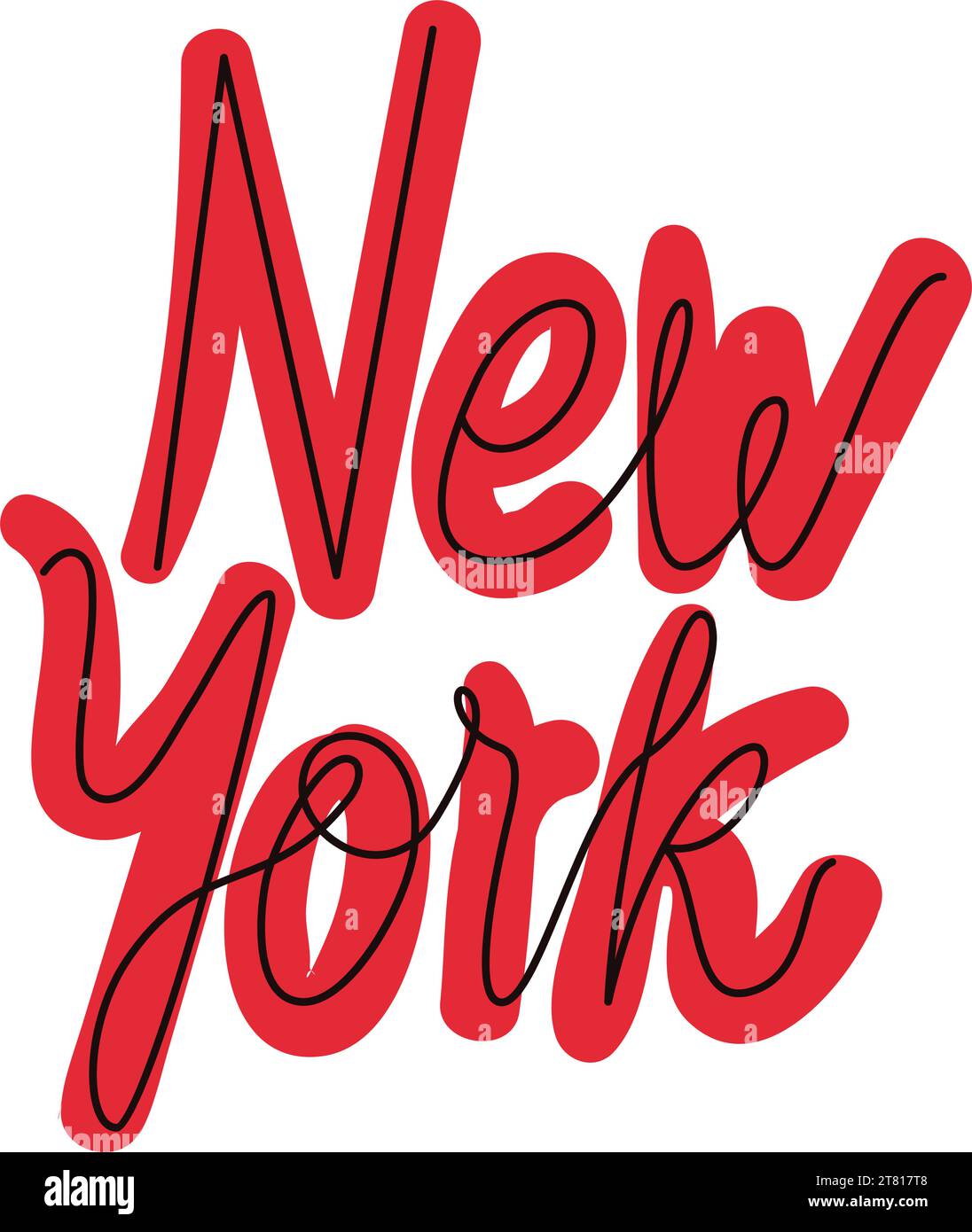new york city lettering Stock Vector Image & Art - Alamy