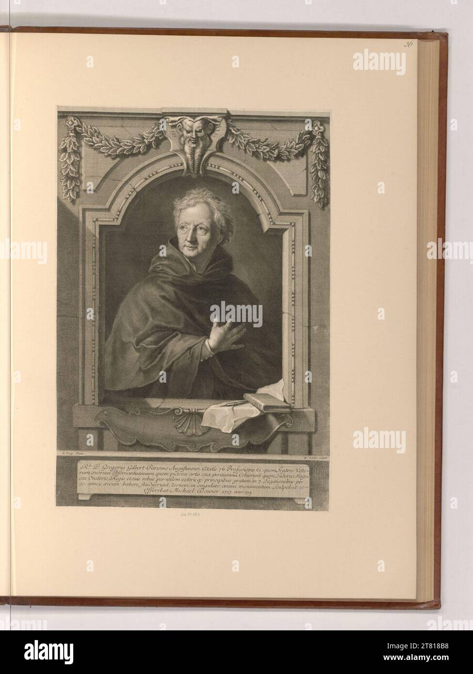 Michel Dossier (Engraver) PortRäT GREATING GILBEBERT. Copper engraving ...