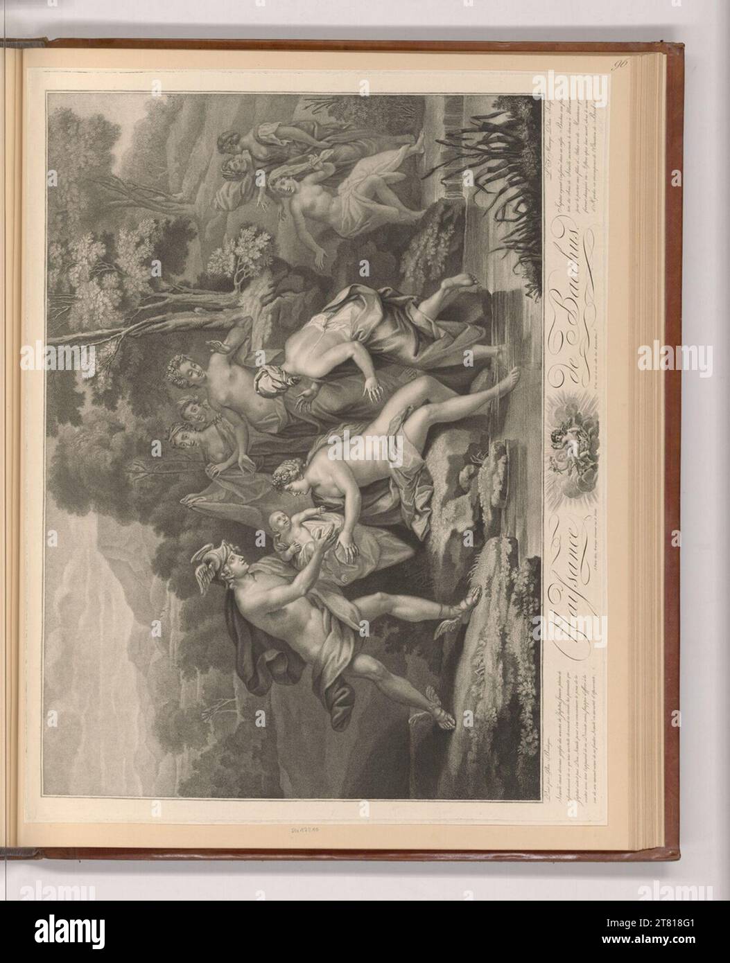 Louis François Mariage (Engraver) Birth of the Bacchus. Point animal ...