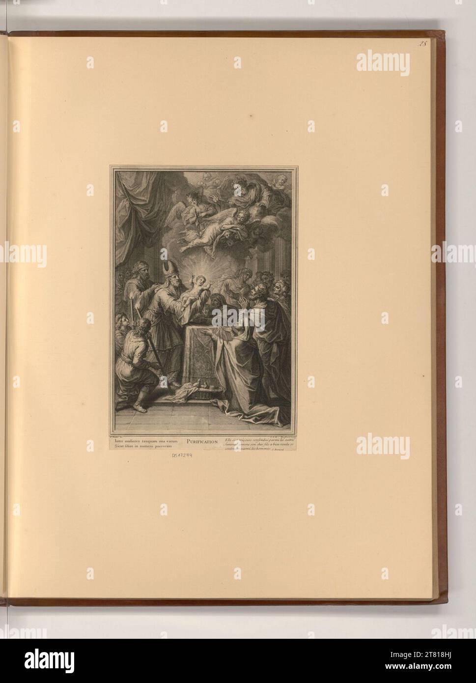 Jean Haussard (Engraver) Darbringung im tempel und purification of Mary ...