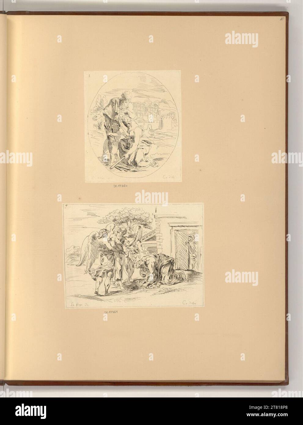 Comte Anne Claude Philippe de Caylus (Zeichner in) Abraham with Sarah ...