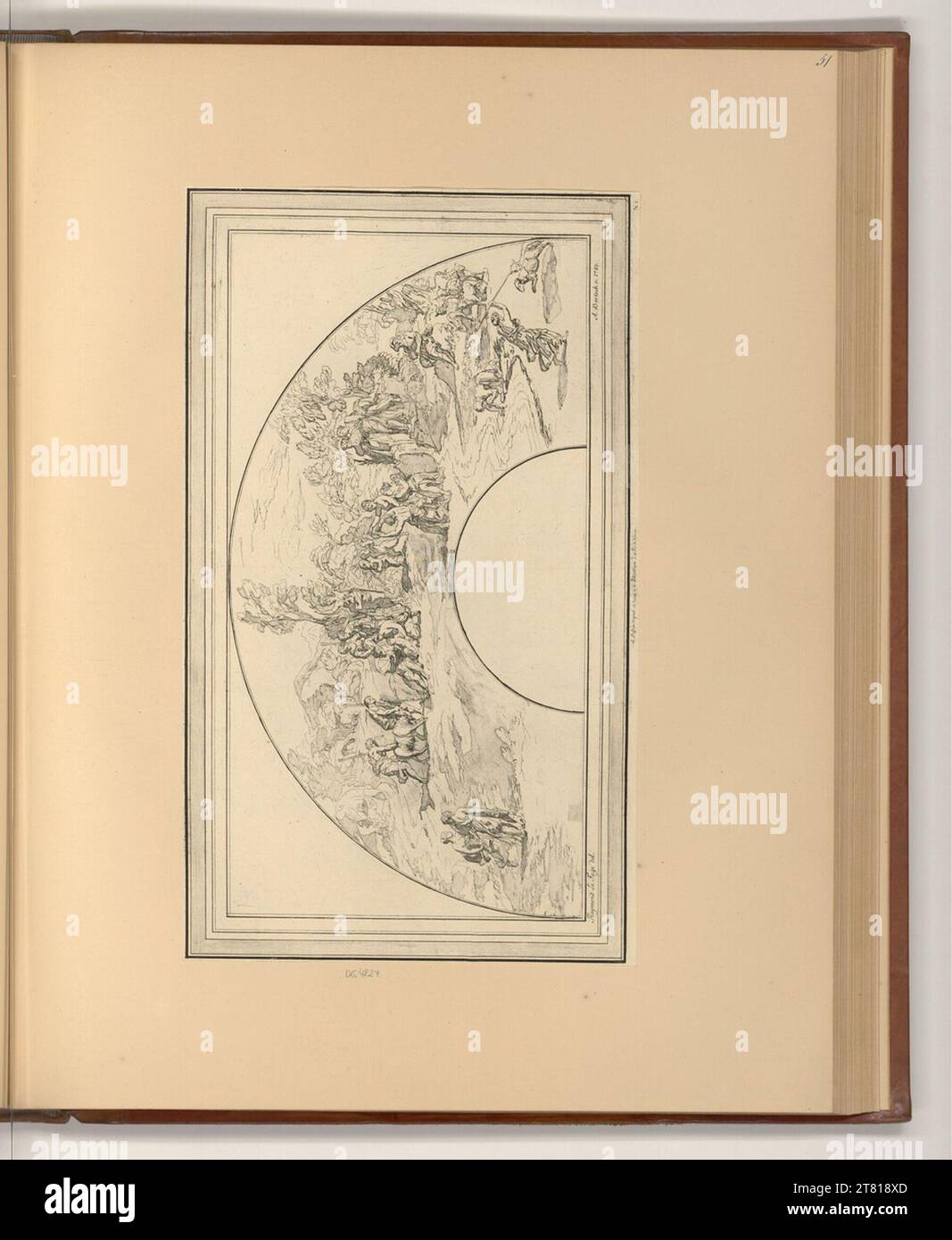 Johann Adam von Bartsch (Engraver) Birth of the Adonis (fan blade ...