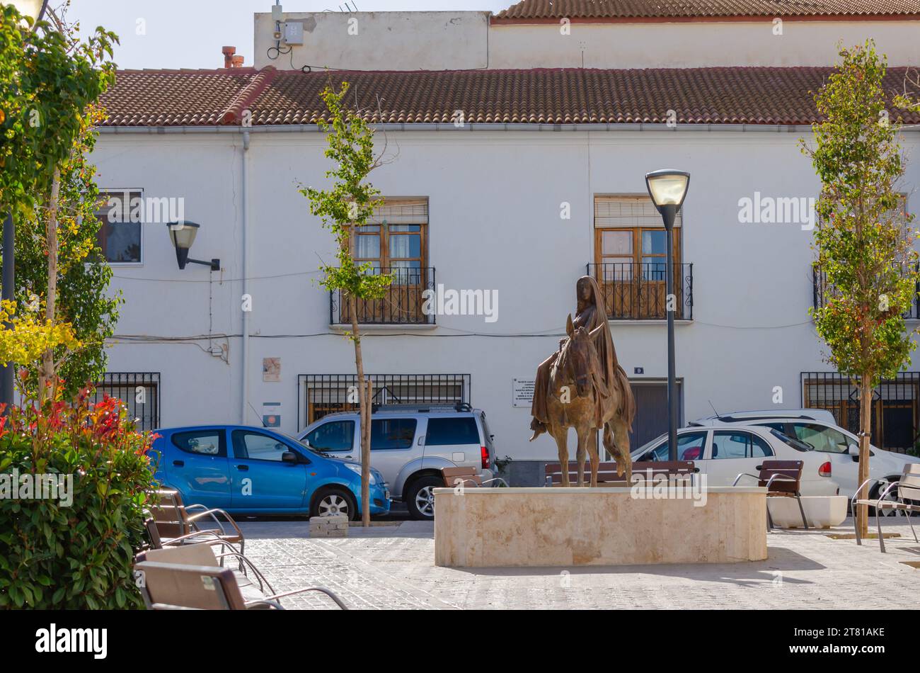SERON, SPAIN - 05 NOVEMBER 2023 A bronze monument called The Bride of ...
