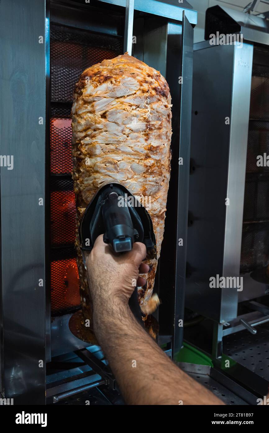 Man uses cutting tool cut hi-res stock photography and images - Alamy