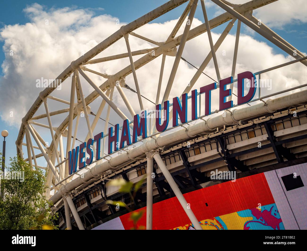 London Stadium home of West Ham United football club. Olympic Park ...