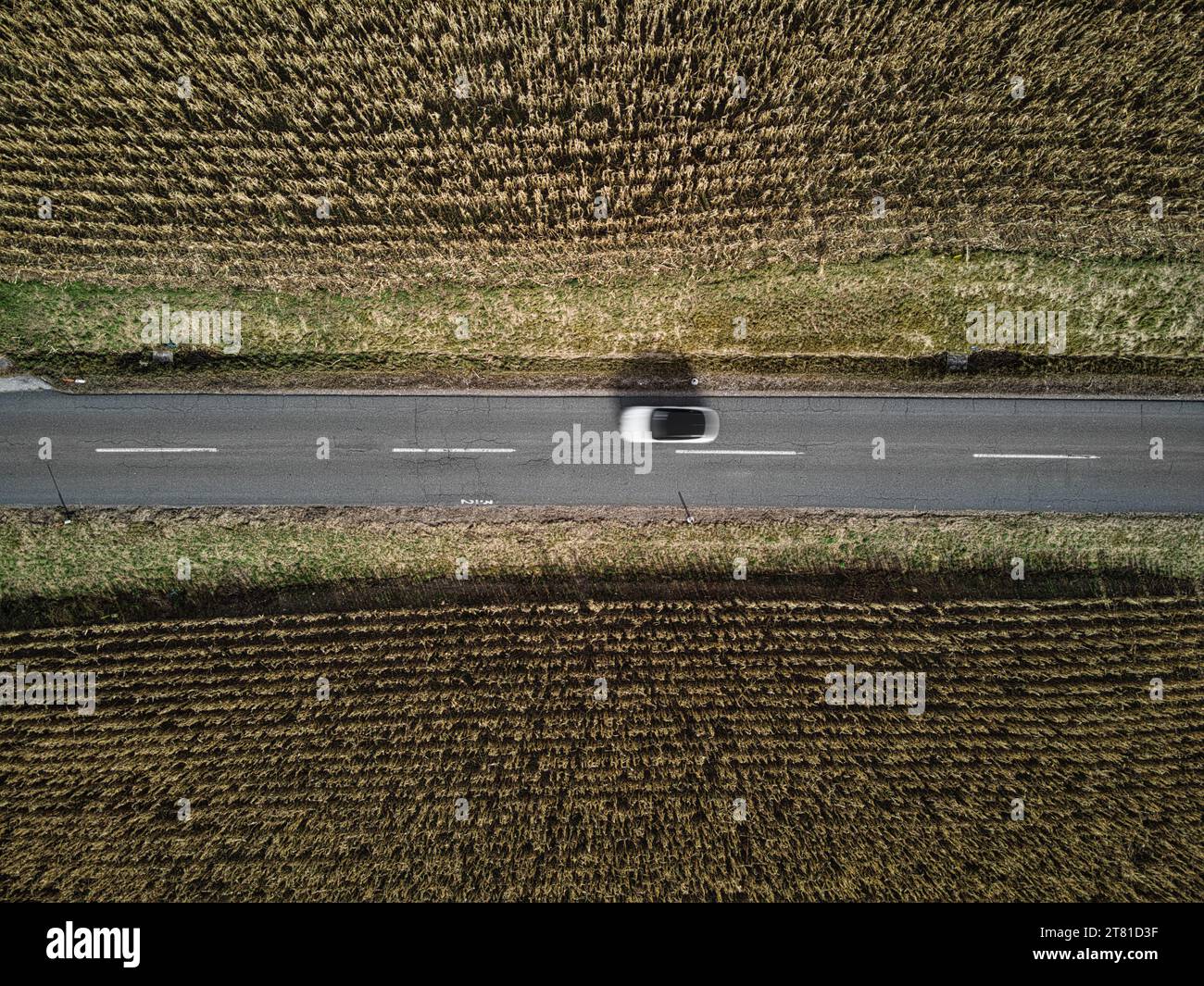 Captured from a bird's-eye perspective, this drone photograph showcases ...