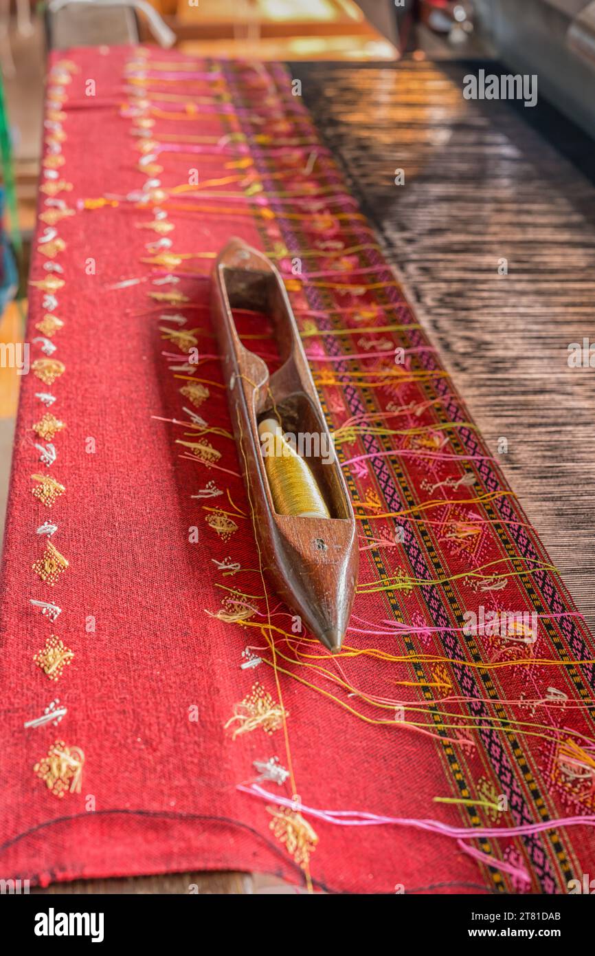 Weaving shuttle hi-res stock photography and images - Alamy