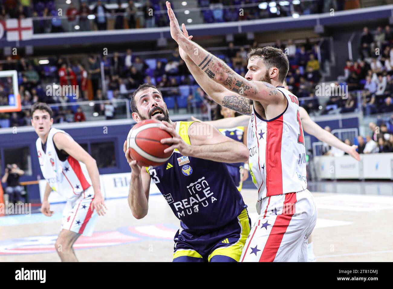 Milan, Italy. 17th Nov, 2023. # 3 Luca Vencato (Reale Mutua Basket ...