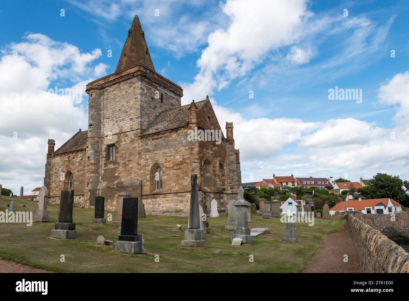 St Monans church on the edge of the village of St Monans in the East ...