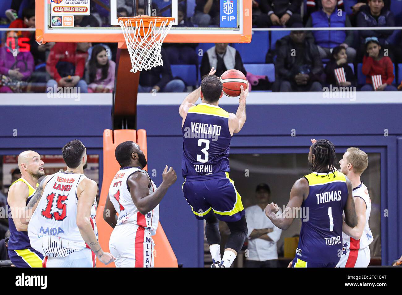 Milan, Italy. 17th Nov, 2023. # 3 Luca Vencato (Reale Mutua Basket ...