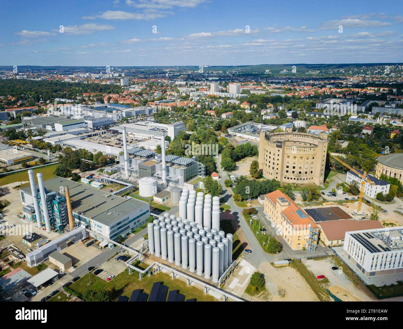 Luftbild Das Innovationskraftwerk Dresden-Reick ist ein von der ...