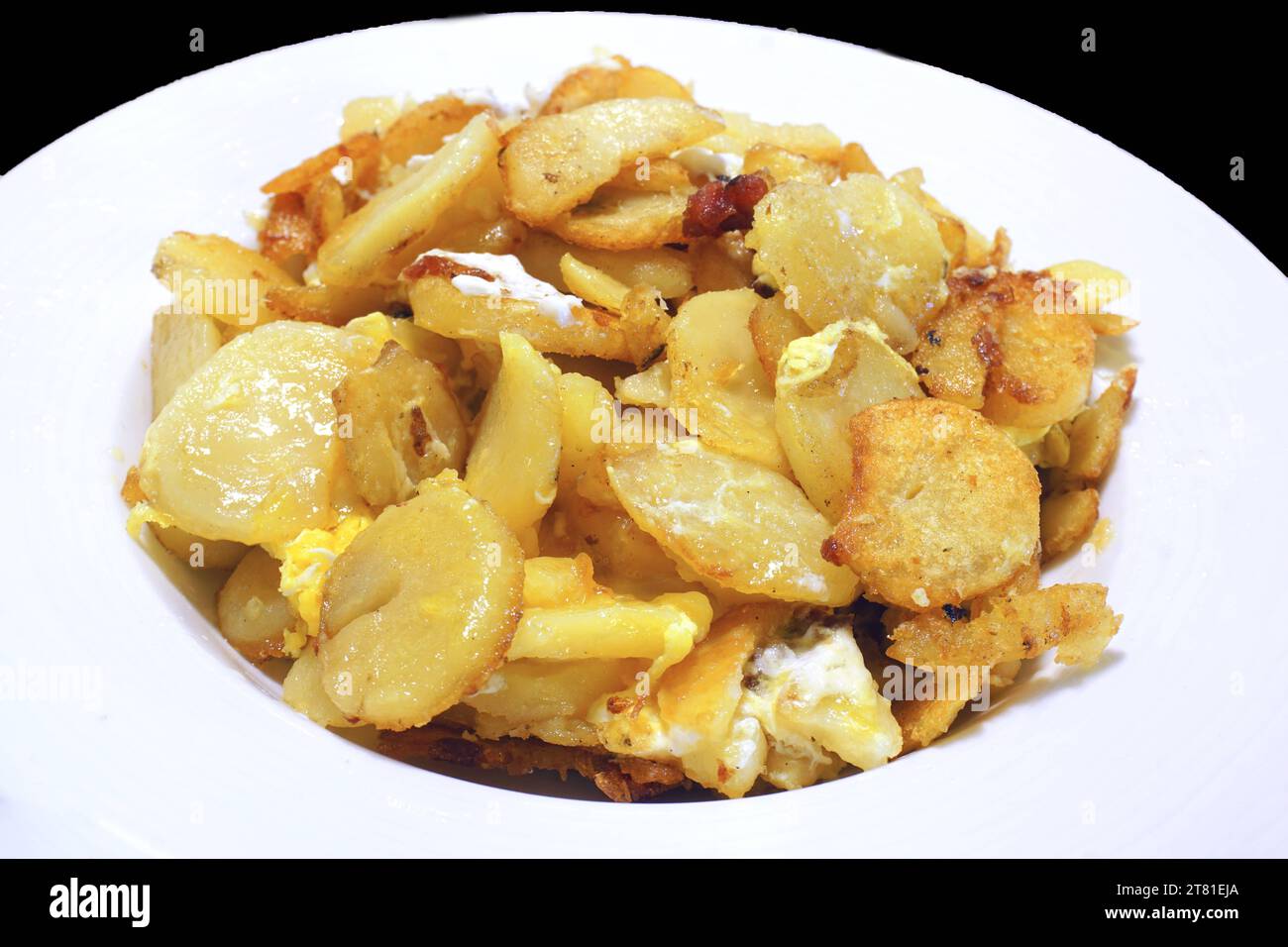 Fertiggerichte aus Kartoffeln Bratkartoffeln mit Speck als ...