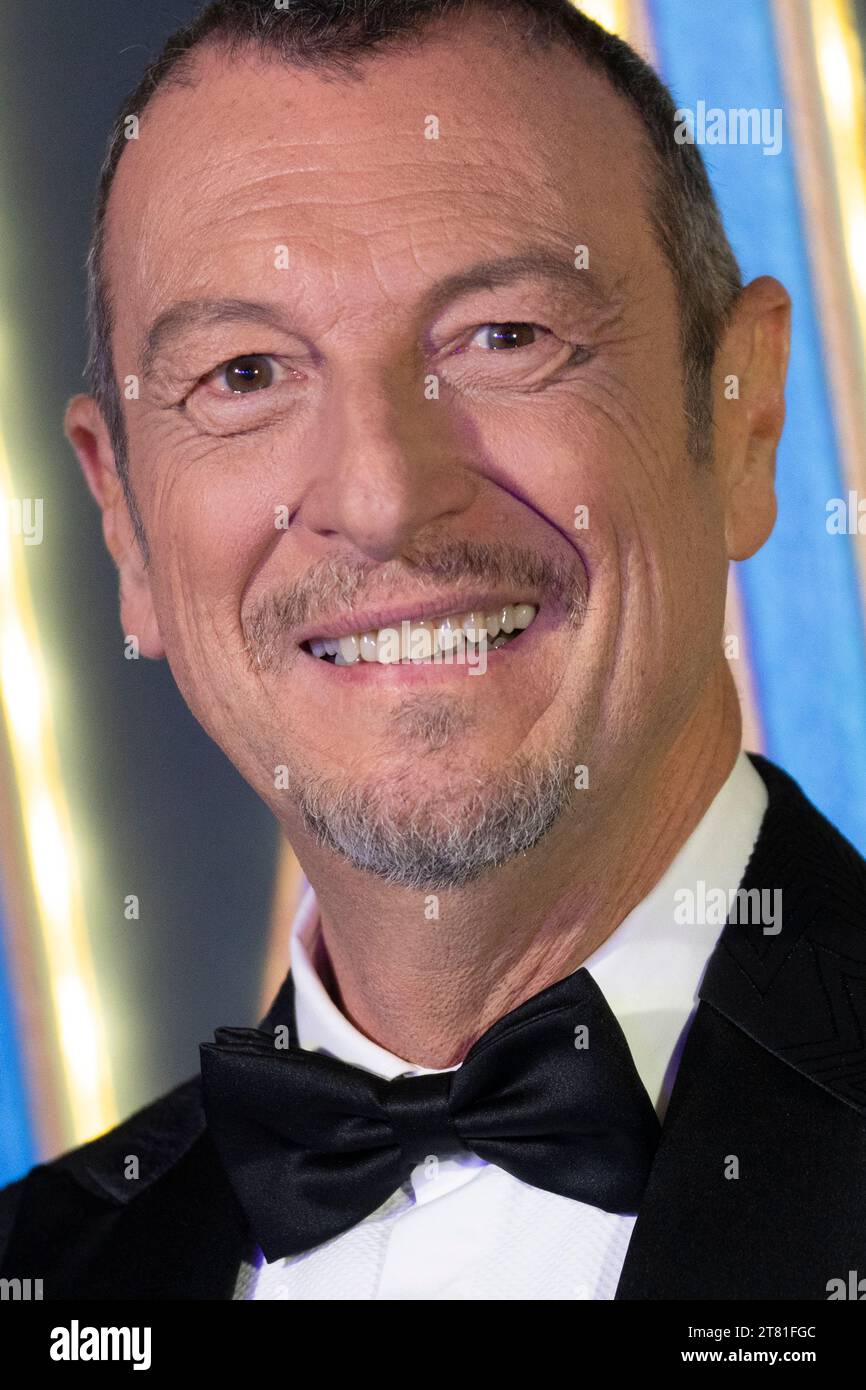 Rome, Italy, November 17, 2023 - Amadeus attends the red carpet for the ...