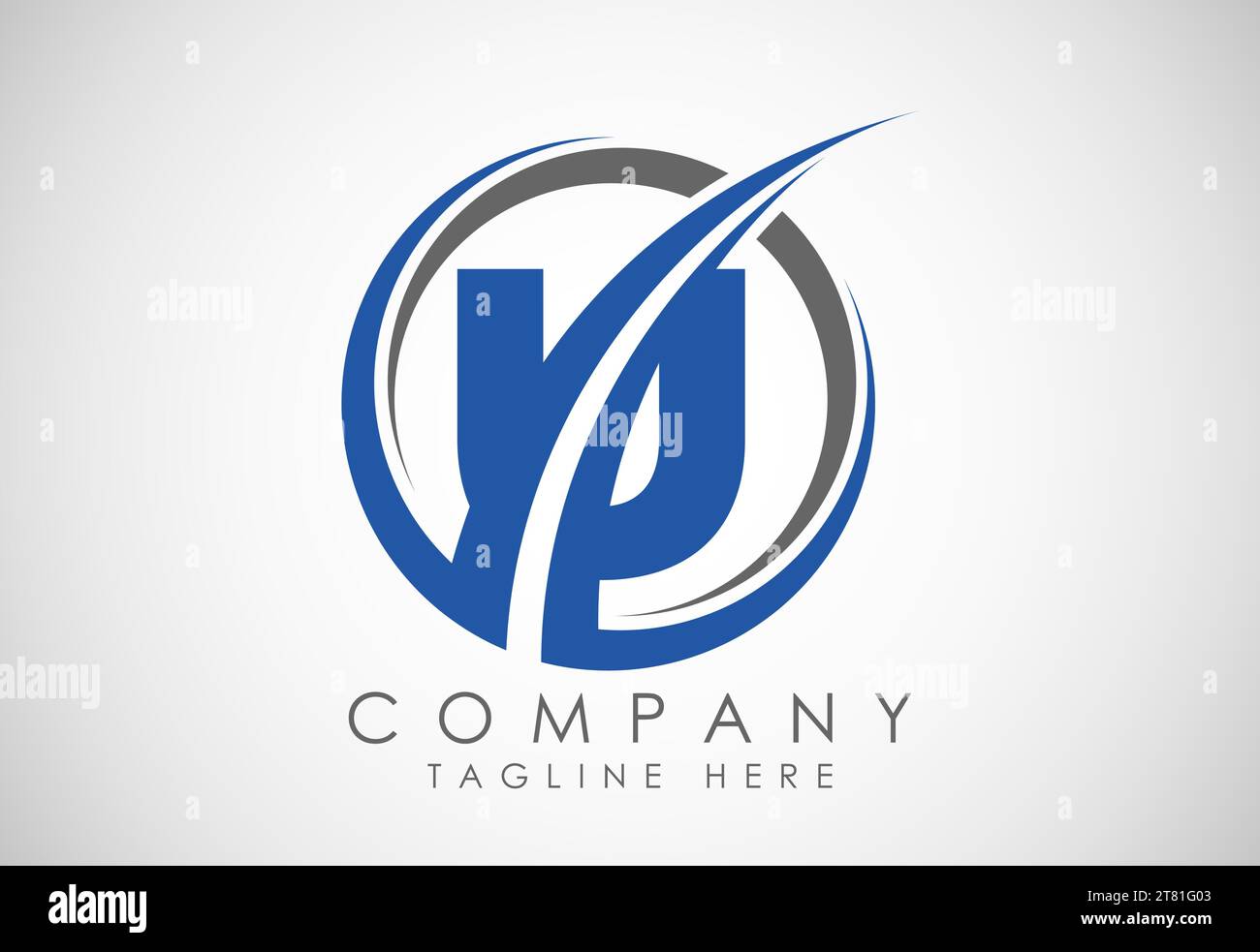 English alphabet with swoosh. Modern vector logotype for business and ...